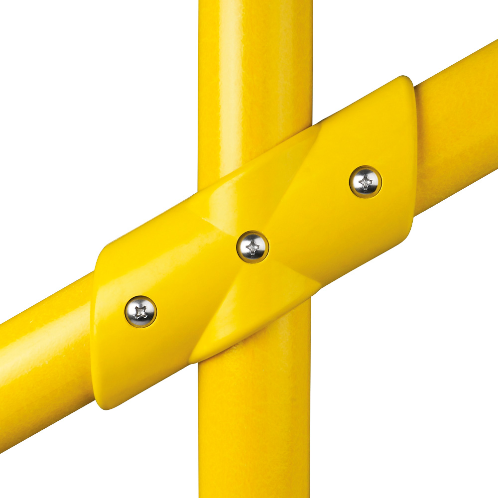 GRP Handrail Fitting 60° Middle Cross – Clamp Safe Solutions