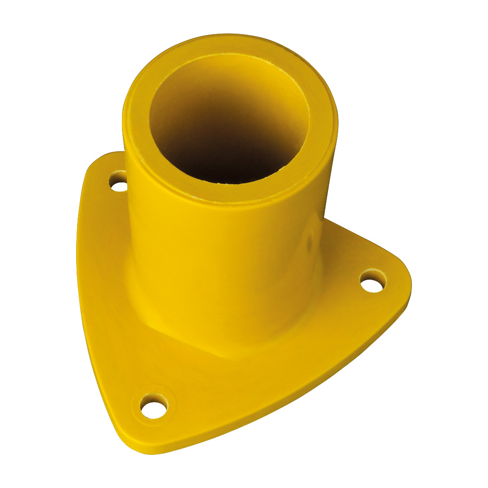 GRP Handrail Fitting Triangular Base Flange – Clamp Safe Solutions