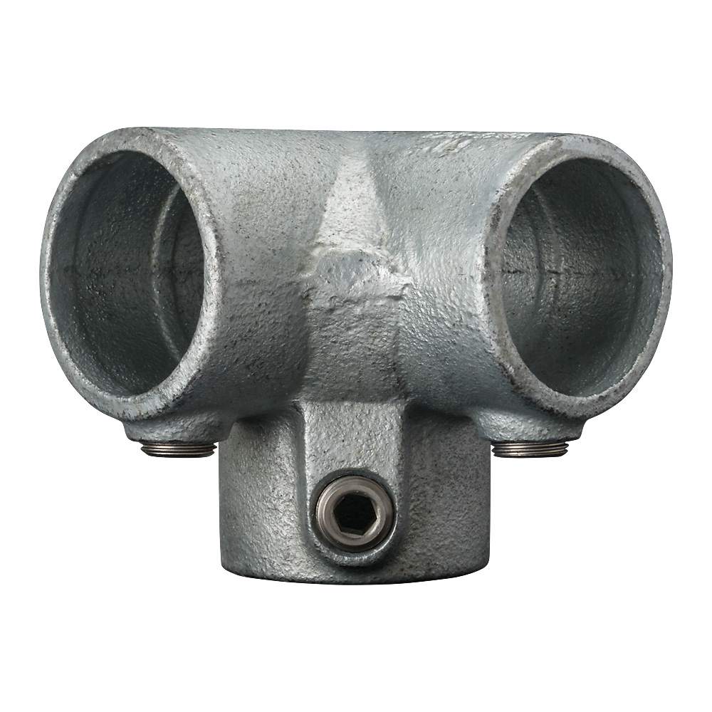 128E - 90° Three Way Top Rail Corner - Allen Key Tube Clamp