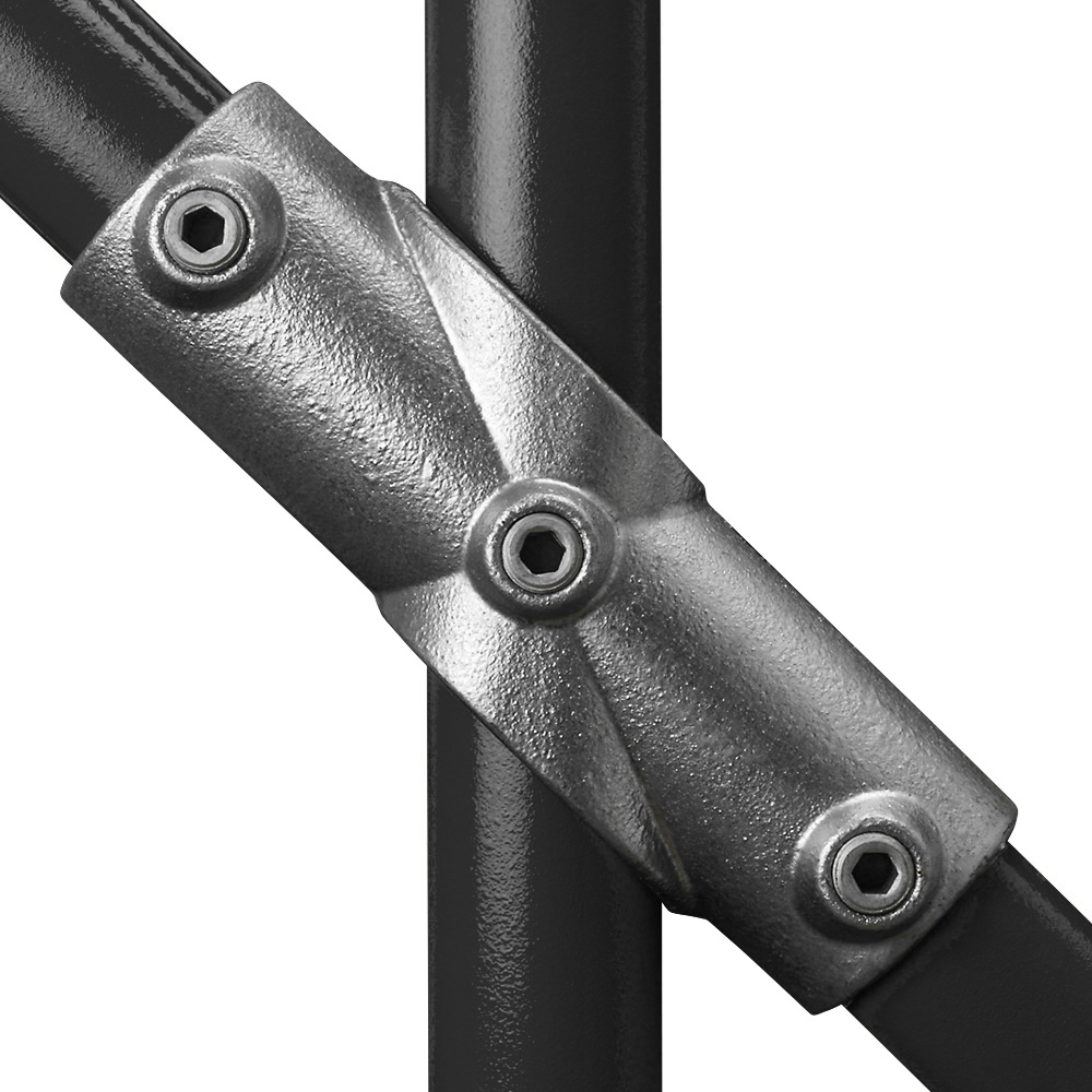 130D 30-45° Adjustable Mid Rail Connector Key Clamp To Suit 48.3mm Tube ...