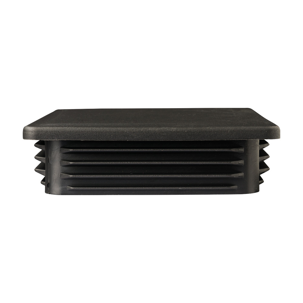 100 x 100mm Black Plastic Square End Cap - Clamp Safe Solutions