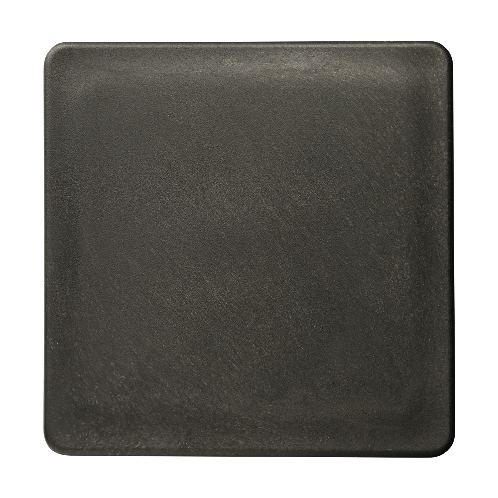 100 x 100mm Black Plastic Square End Cap - Clamp Safe Solutions