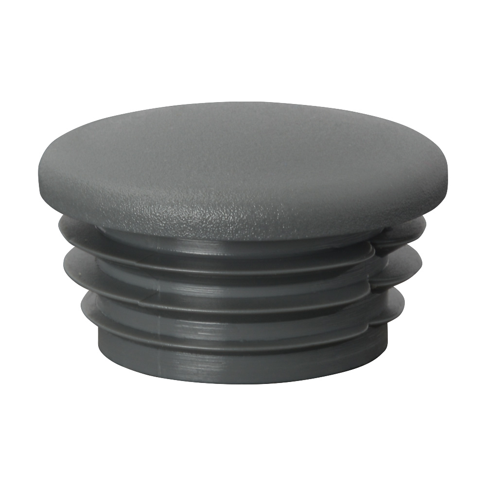 Black Plastic End Cap For 48mm Diameter Tube - Clamp Safe Solutions