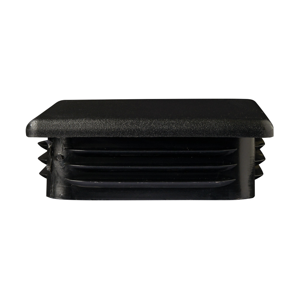50 x 50mm Black Plastic Square End Cap - Clamp Safe Solutions