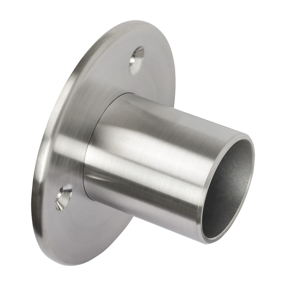 304 Base Plate Bracket To Glue 100mm Diameter To Suit 42.4mm x 2mm Tube ...