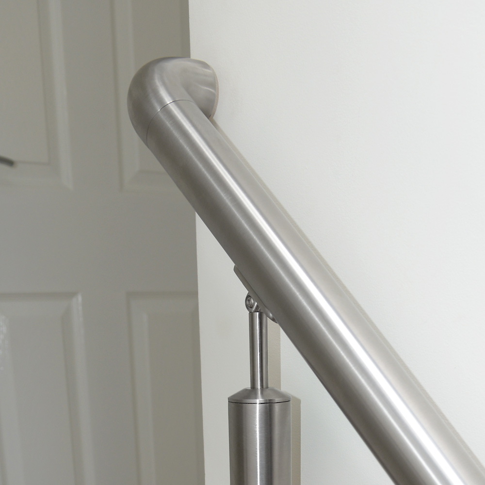304 Stainless Steel Handrail End To Suit 48.3mm x 2mm Tube - Clamp Safe ...