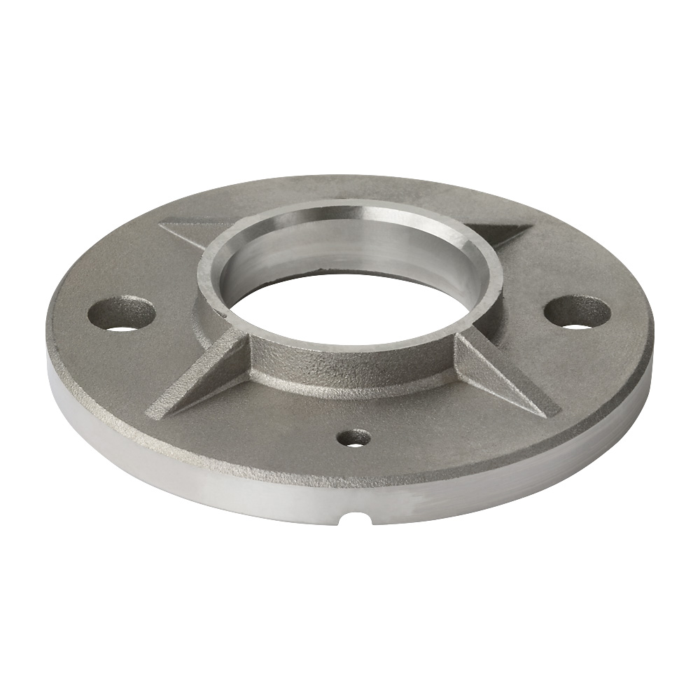 316 Post Base Plate 100mm Diameter To Suit 42.4mm Tube - Clamp Safe ...