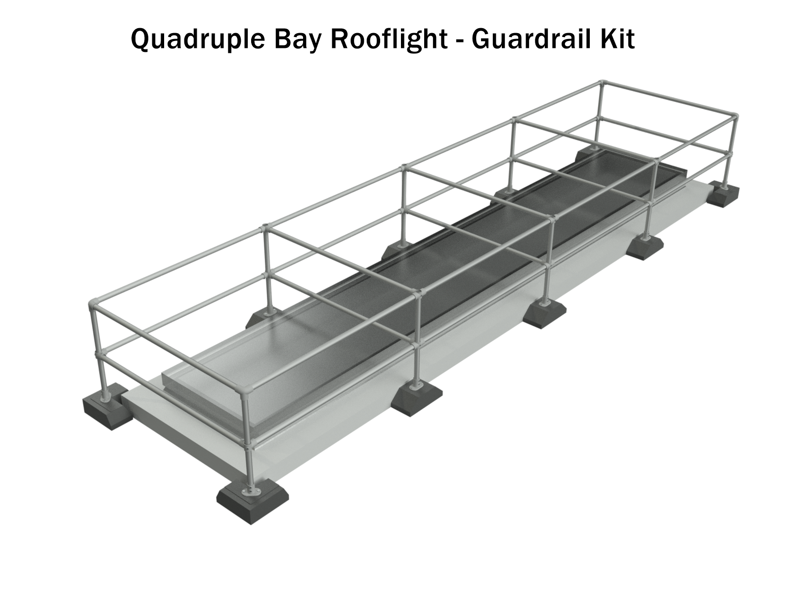 Skylight Free Standing Guardrail System - Clamp Safe Solutions