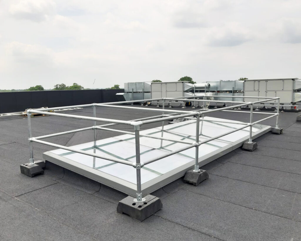 Skylight Free Standing Guardrail System – Clamp Safe Solutions