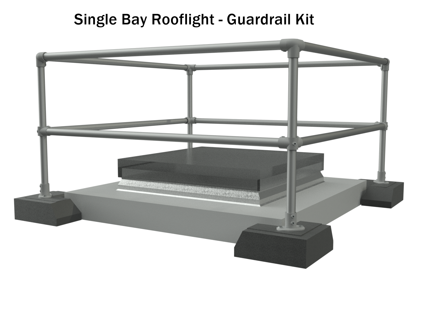 Skylight Free Standing Guardrail System - Clamp Safe Solutions