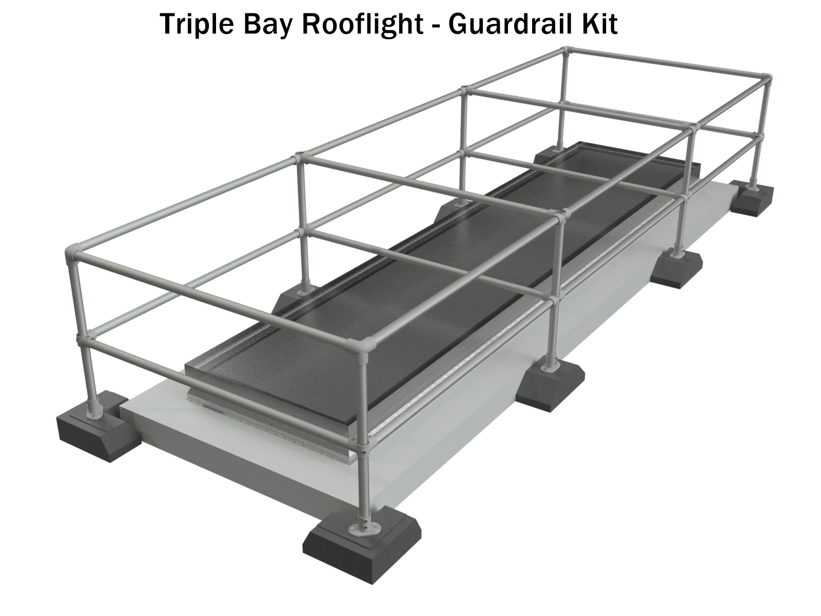 Skylight Free Standing Guardrail System - Clamp Safe Solutions